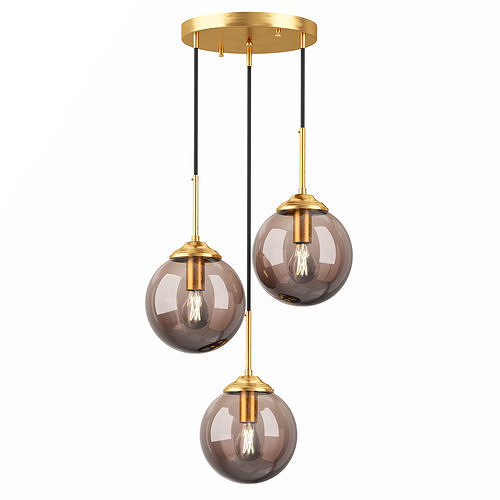 3 Lights Globe Hanging 3D model | CGTrader