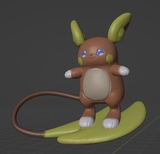 Raichu Alolan Form 3D model 3D printable | CGTrader