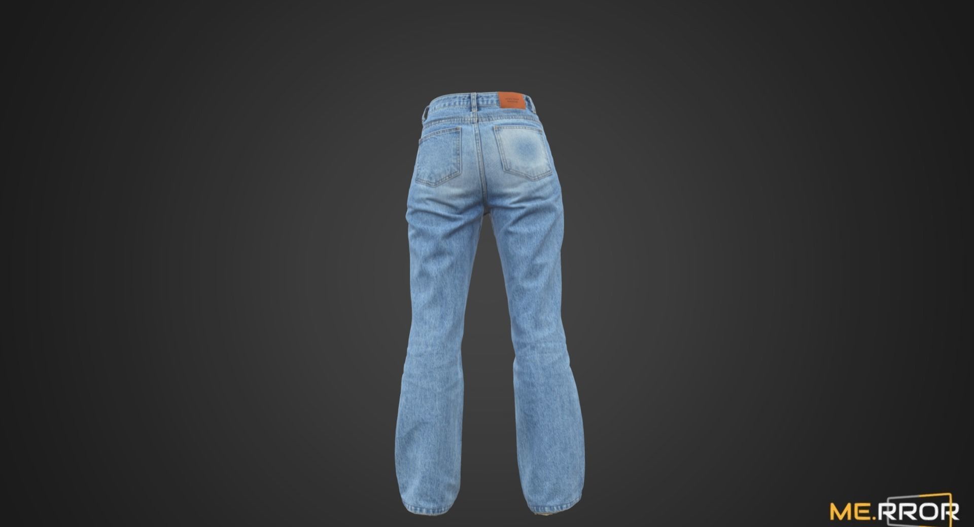 Bell Bottom Jeans 3D model | CGTrader