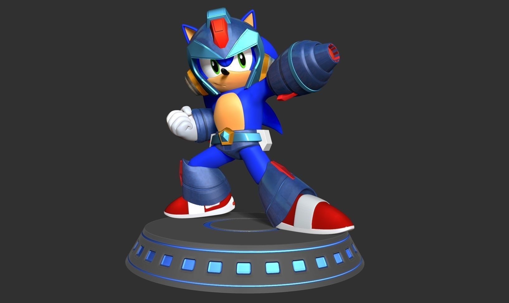 Mega Sonic 3D model 3D printable | CGTrader