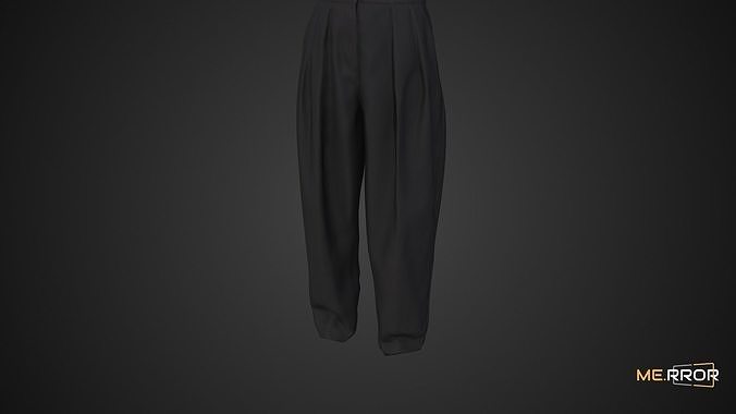 3D model Game Ready Black Slacks VR / AR / low-poly | CGTrader