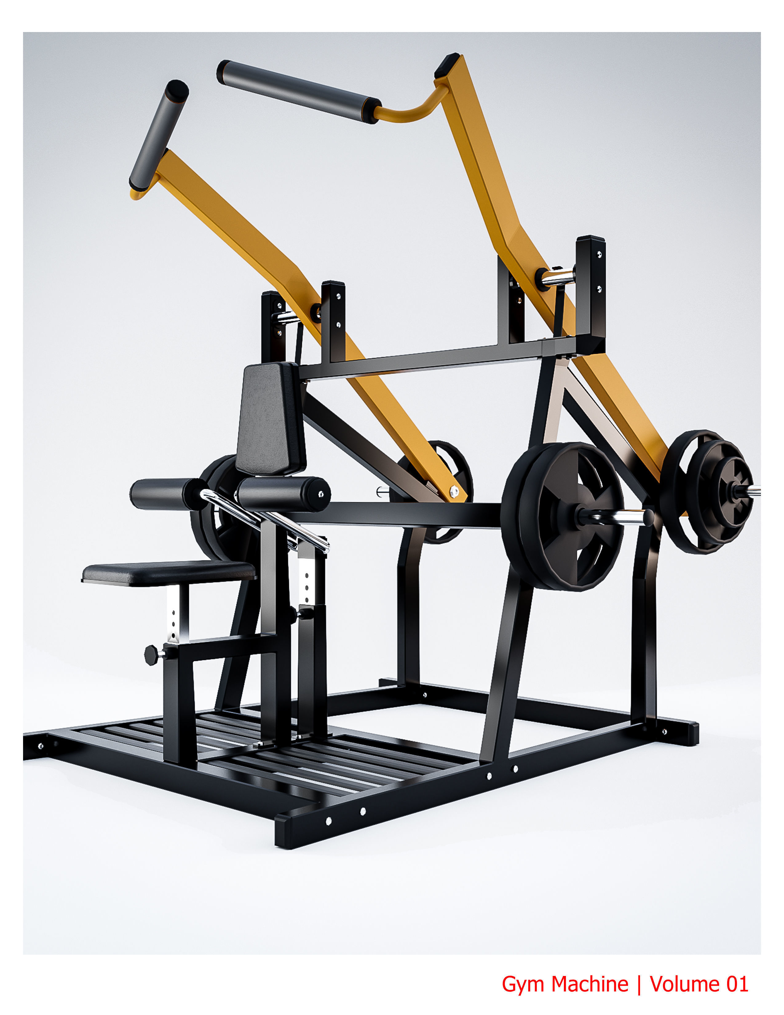 3D model 35 Gym Equipment Blender - Fbx - Obj ready VR / AR / low-poly ...