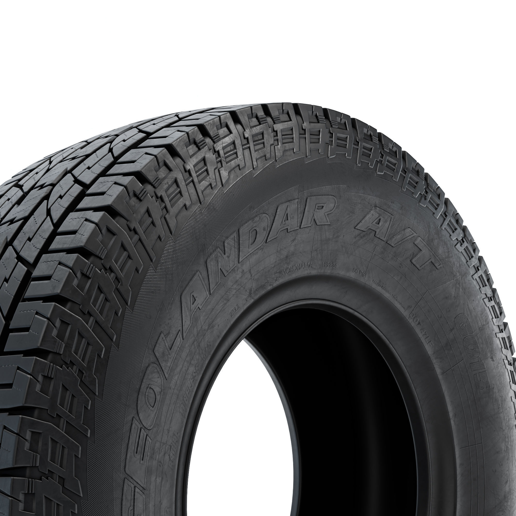 Yokohama Geolander AT G015 Tire 3D Model 3D model | CGTrader