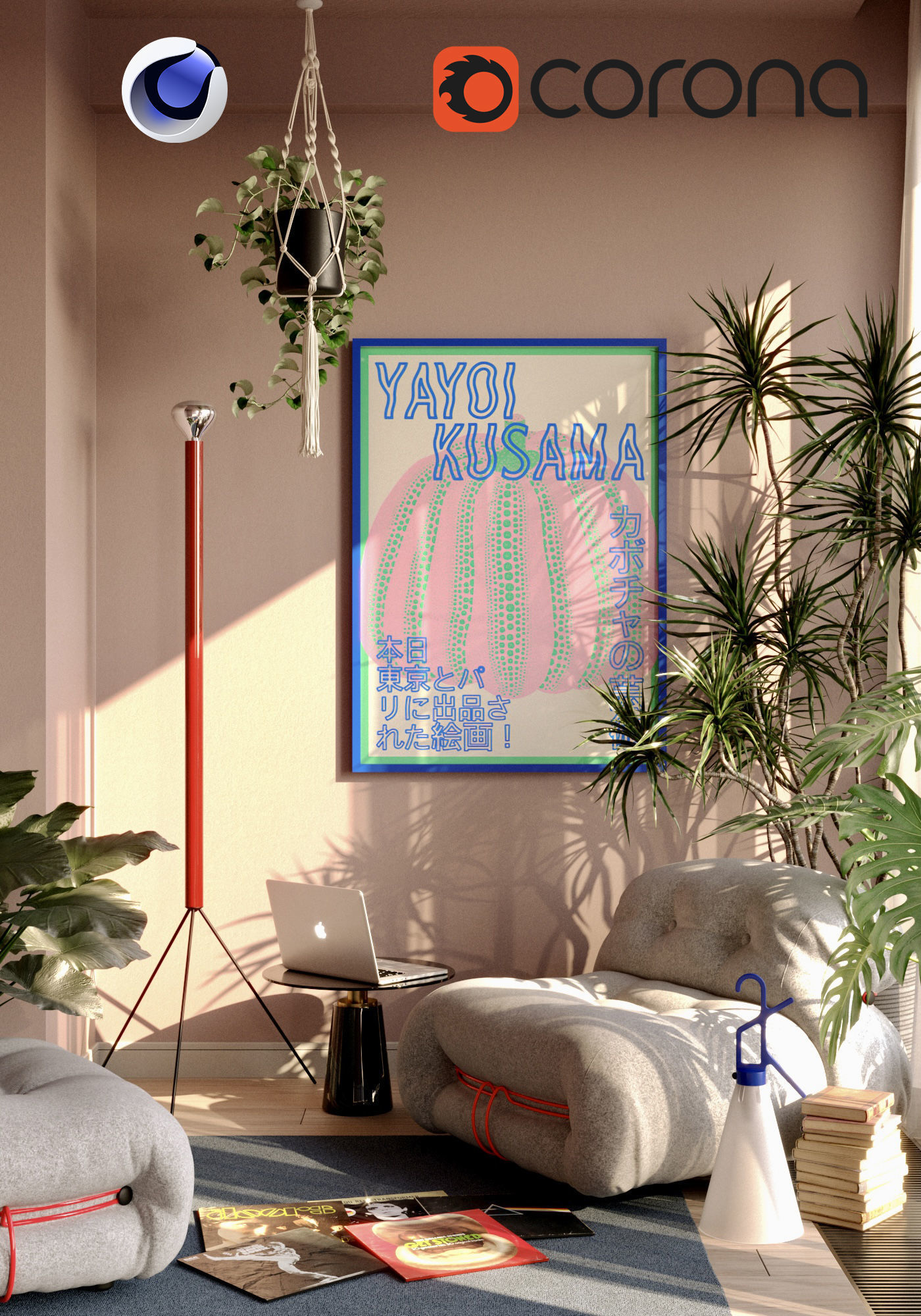 Free Cinema 4D and Corona interior scene Free 3D model free 3D model | CGTrader