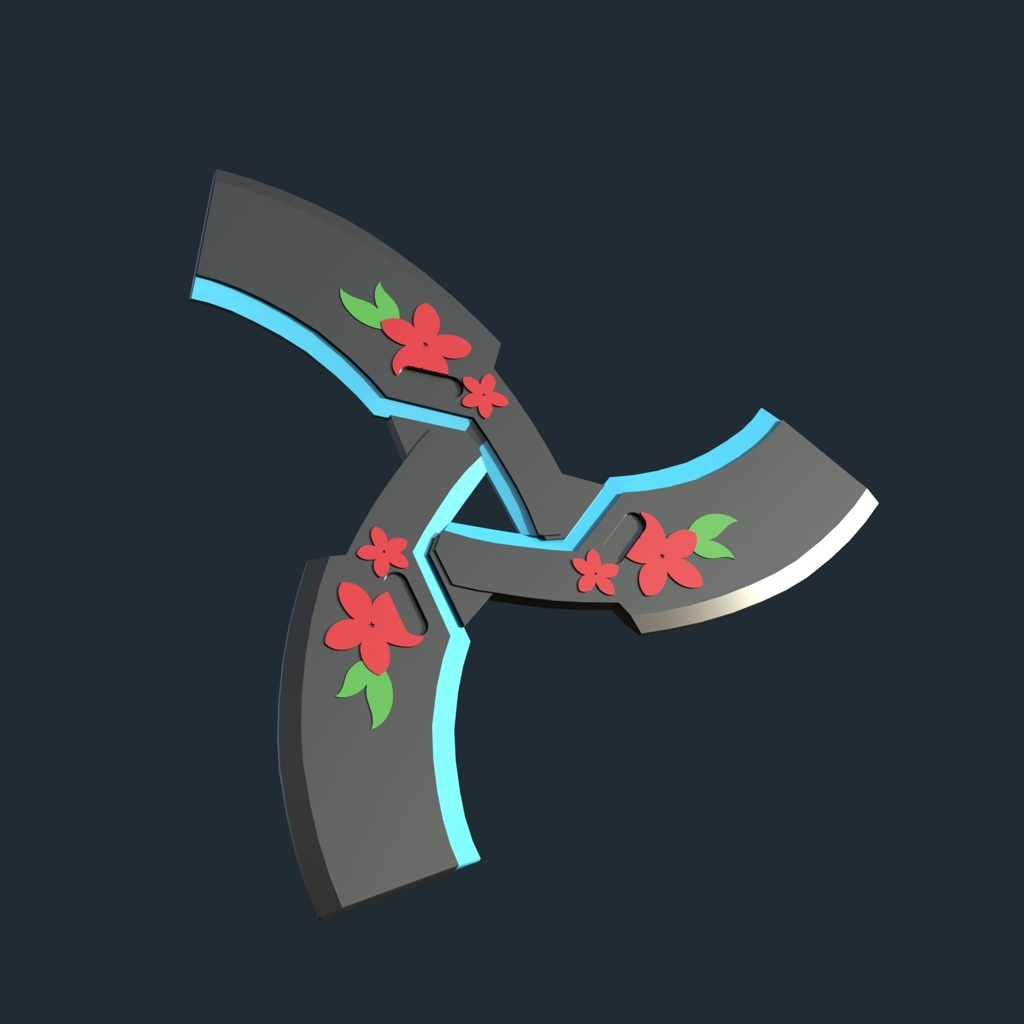 Genji Cyber Demon shuriken - Overwatch 2 - cosplay props 3D model 3D ...