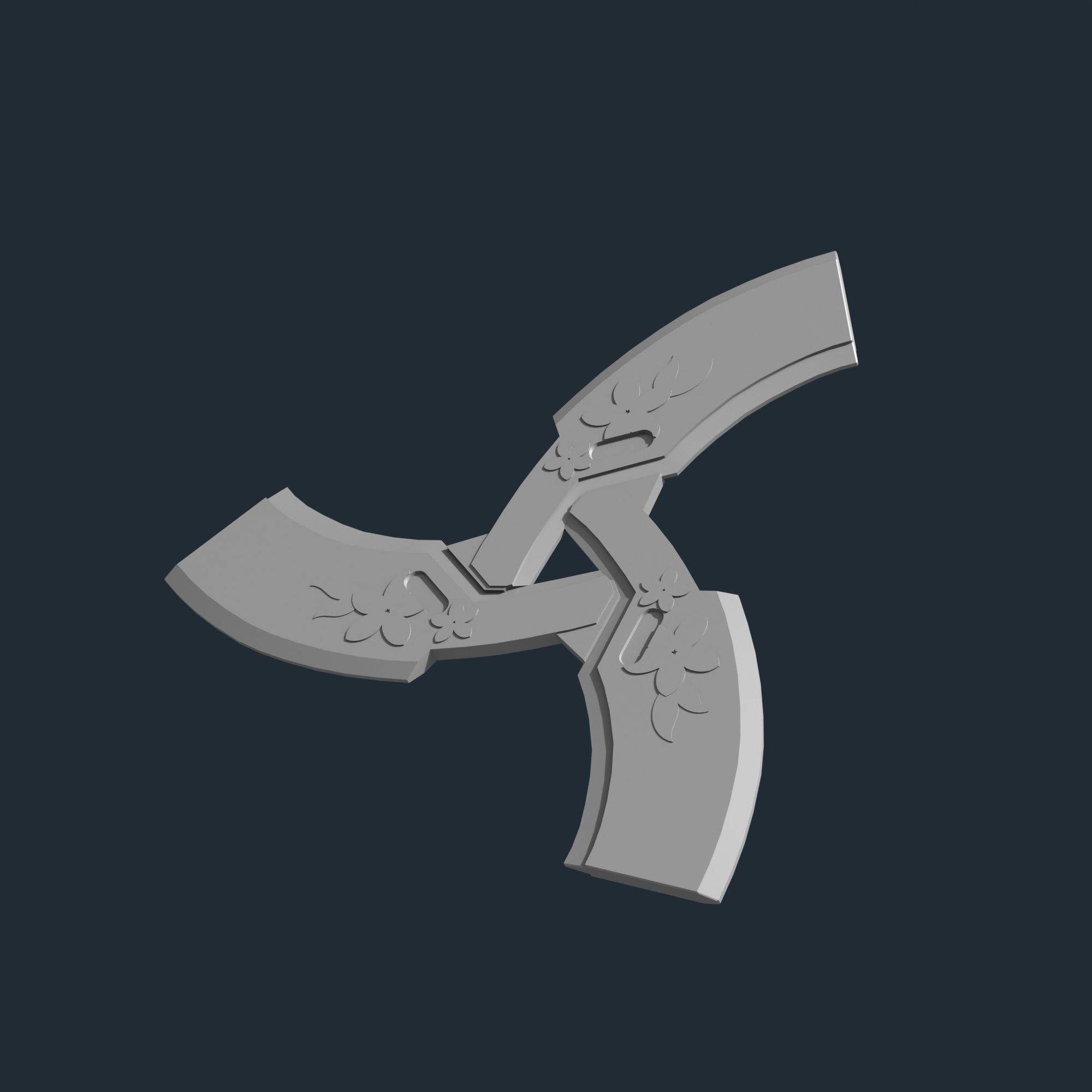 Genji Cyber Demon shuriken - Overwatch 2 - cosplay props 3D model 3D ...