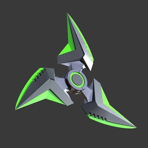 Overwatch 2 - Genji Shimada shuriken - cosplay props 3D model 3D ...