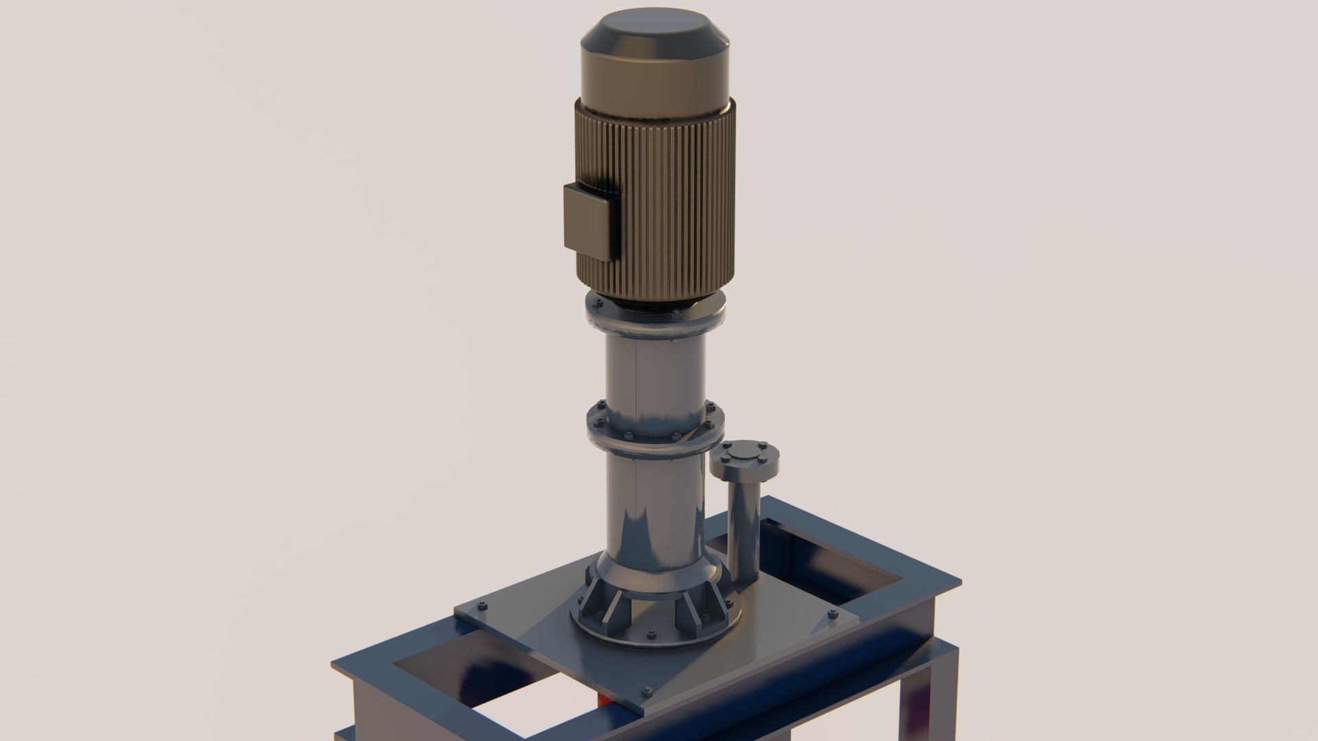 Vertical pump 3D model | CGTrader