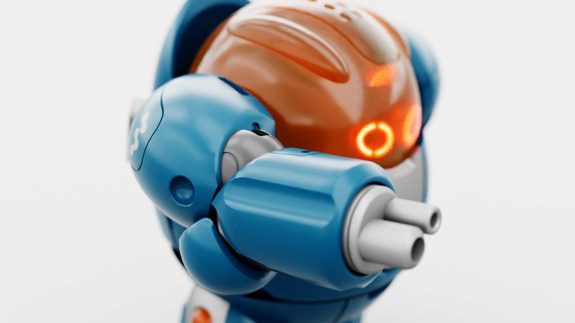 DRONE BOT HEXA RIGGED 3D model animated rigged | CGTrader