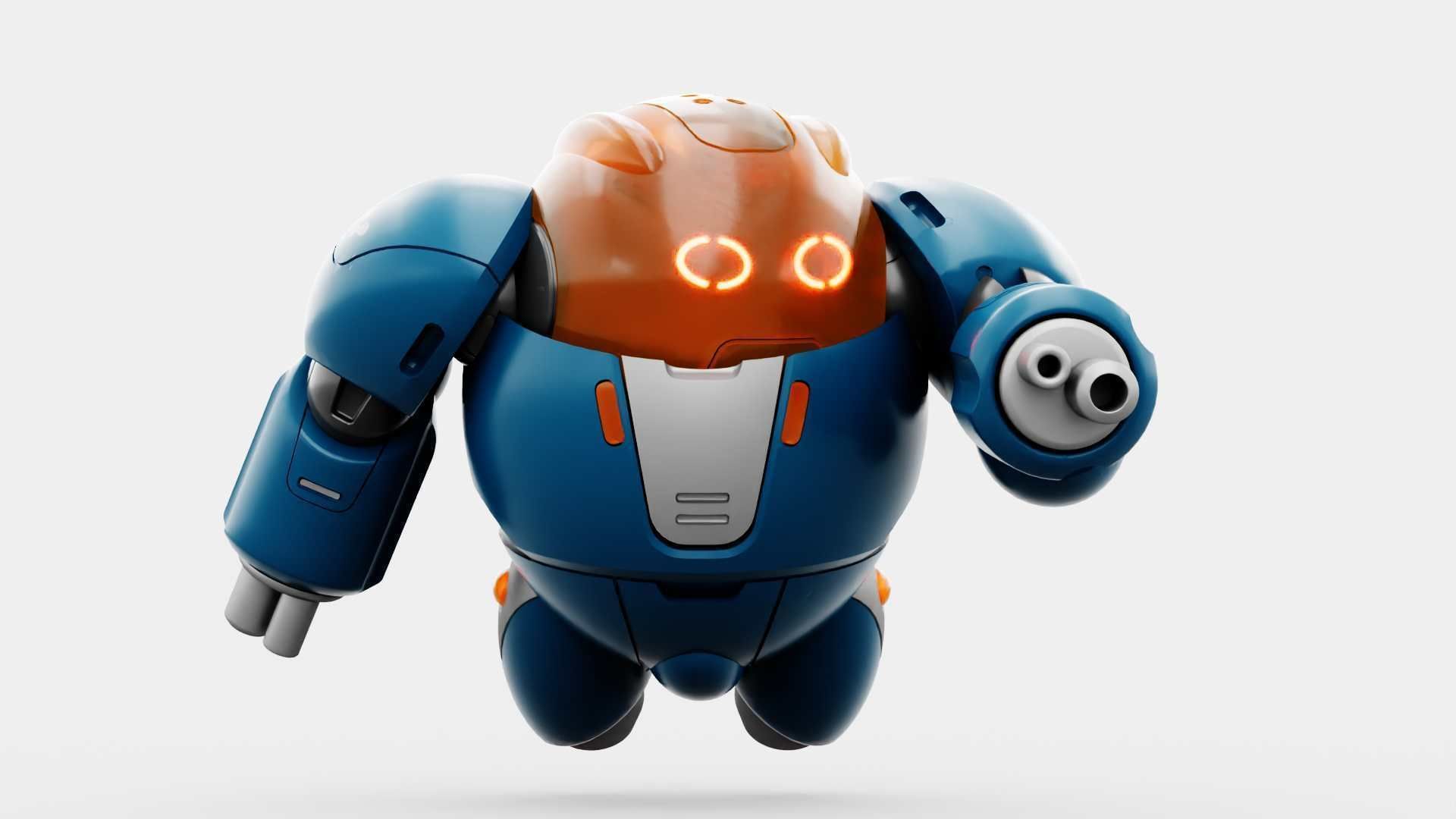 DRONE BOT HEXA RIGGED 3D model animated rigged | CGTrader