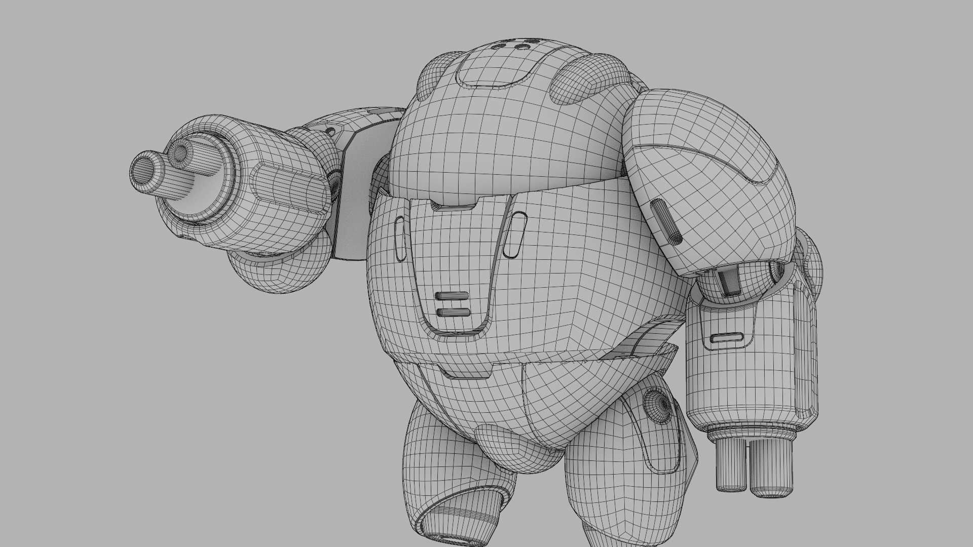 DRONE BOT HEXA RIGGED 3D model animated rigged | CGTrader