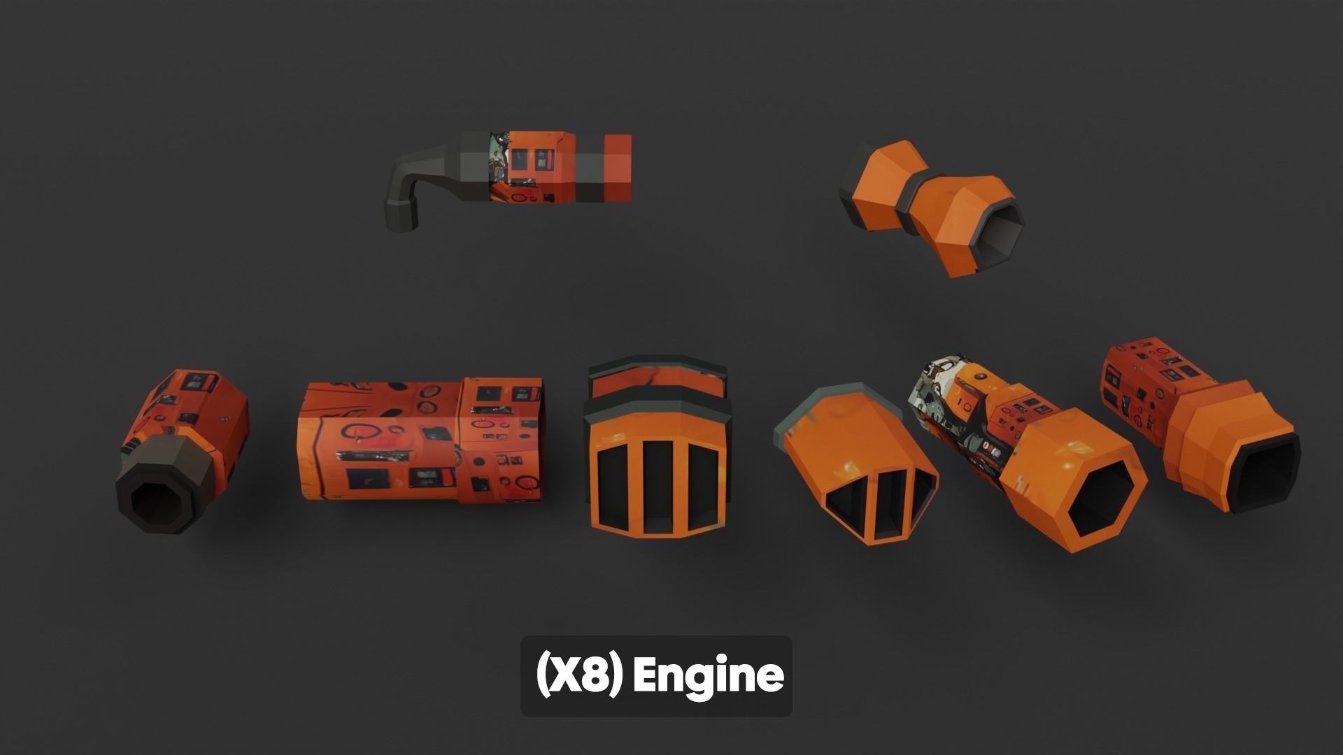 Modular Space Ships 3D model | CGTrader