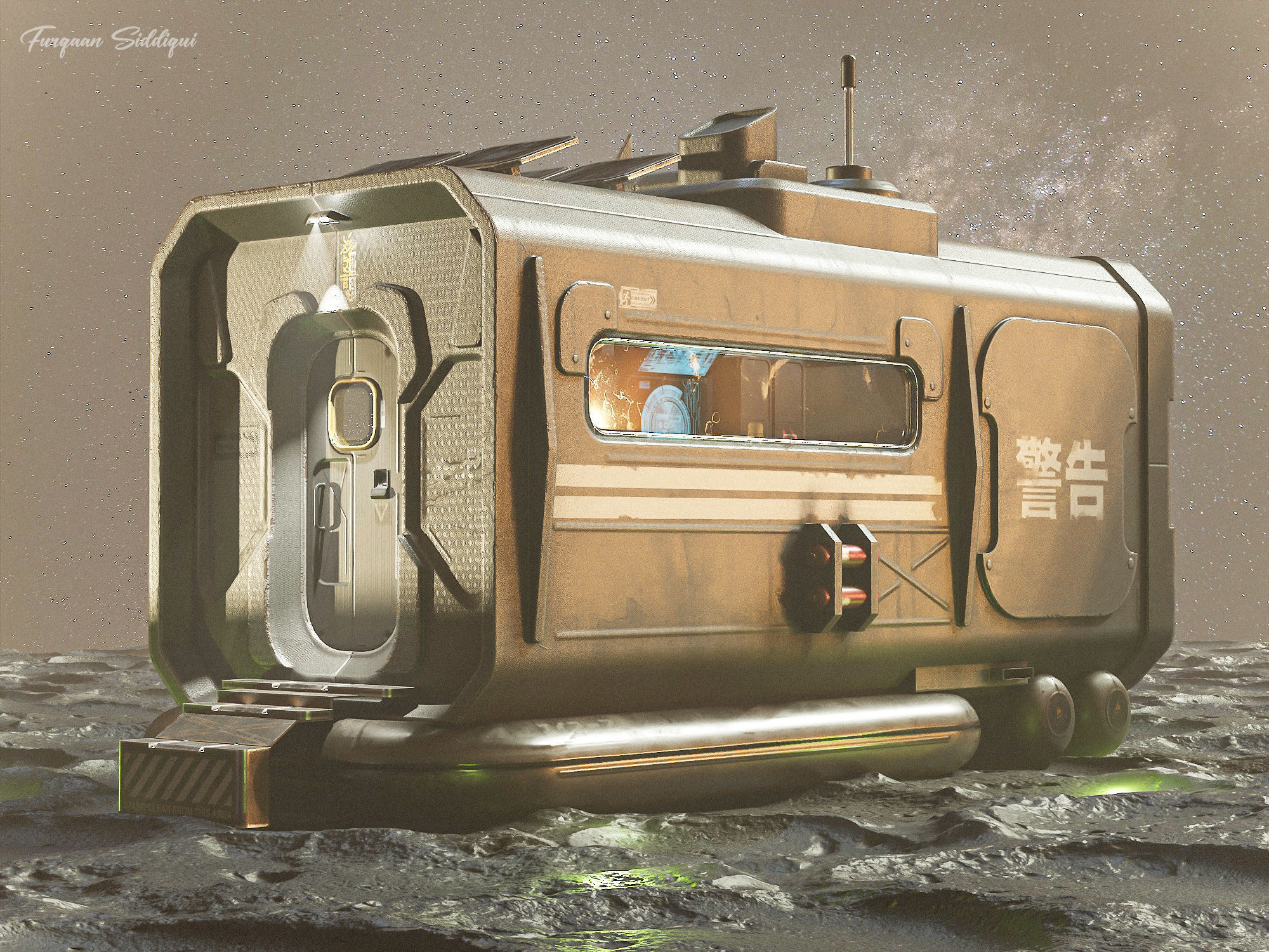 3D model Space Station EOne PBR VR / AR / low-poly | CGTrader