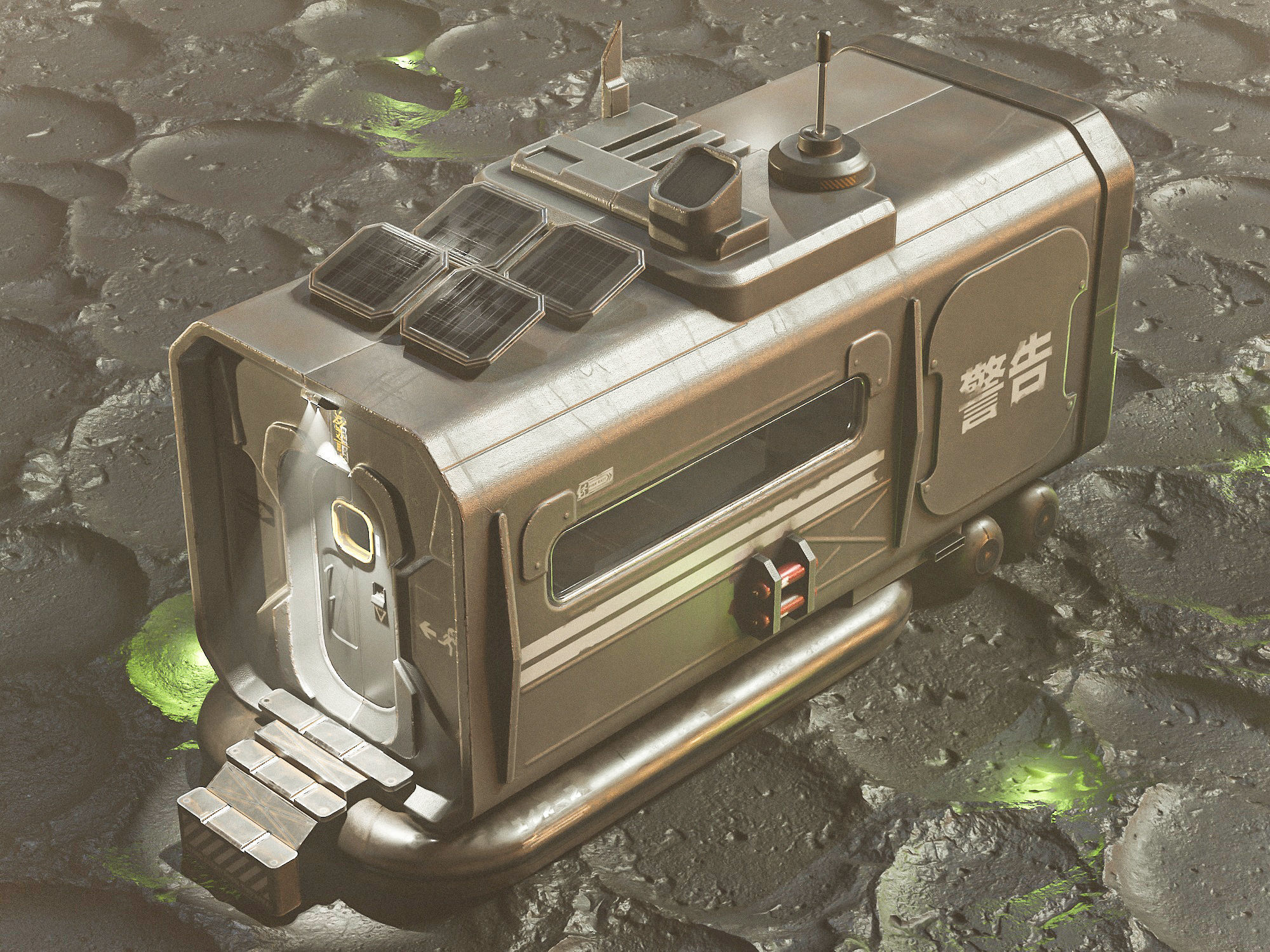 3D model Space Station EOne PBR VR / AR / low-poly | CGTrader