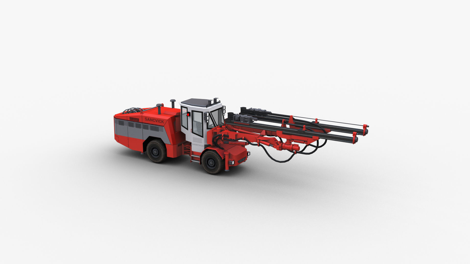3D model Sandvik Drill Rig Underground VR / AR / low-poly | CGTrader