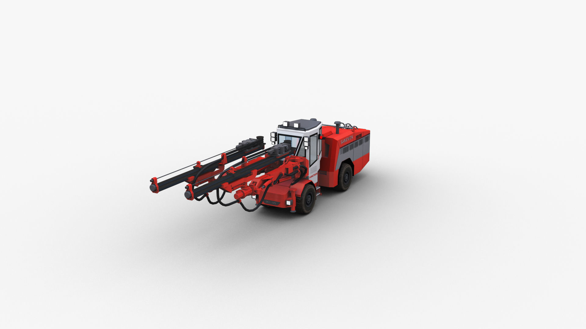 3D model Sandvik Drill Rig Underground VR / AR / low-poly | CGTrader