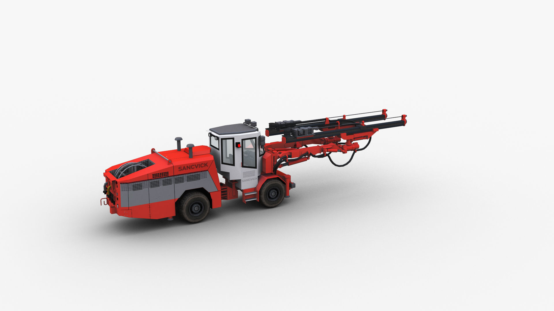 3D model Sandvik Drill Rig Underground VR / AR / low-poly | CGTrader