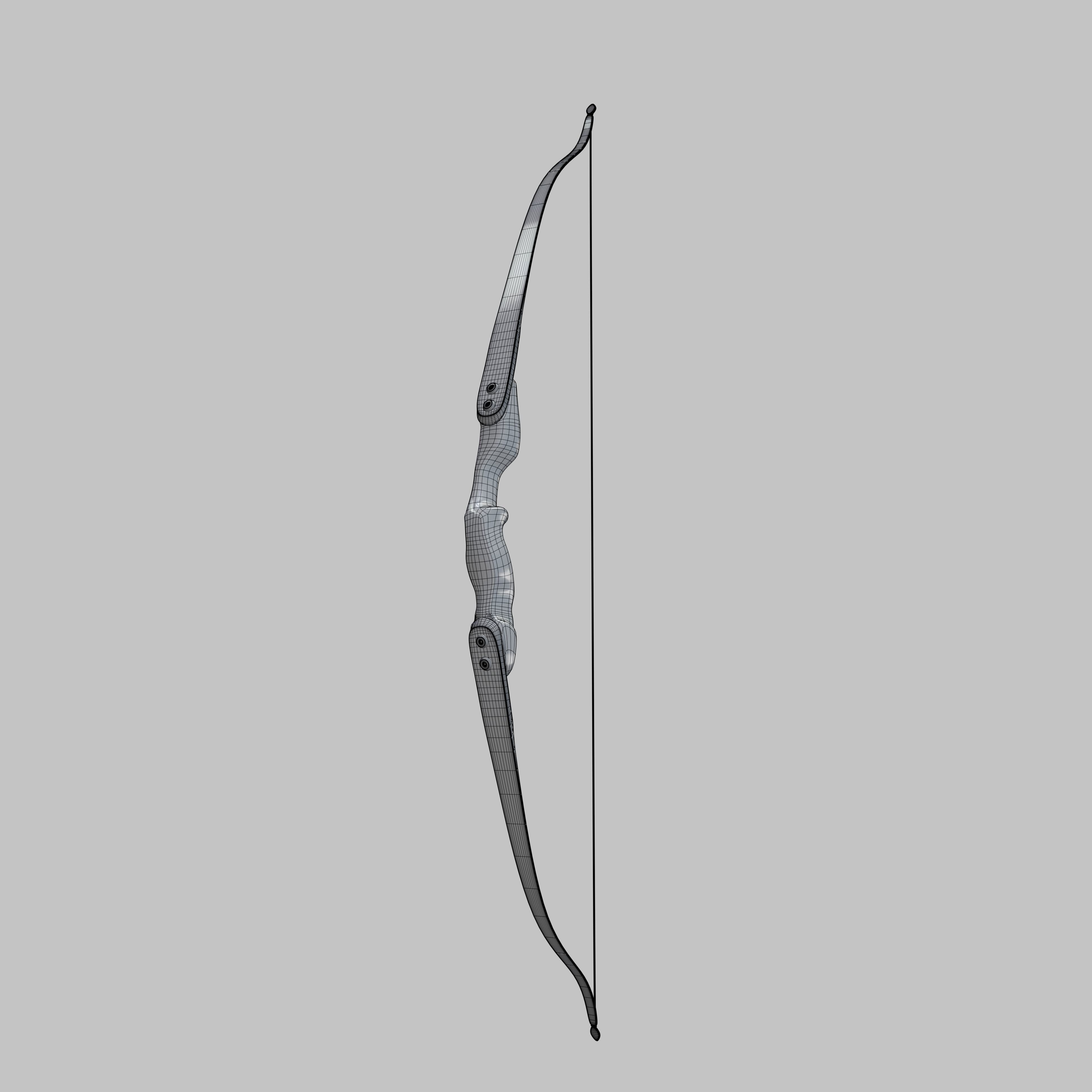 Recurve bow 3D model | CGTrader
