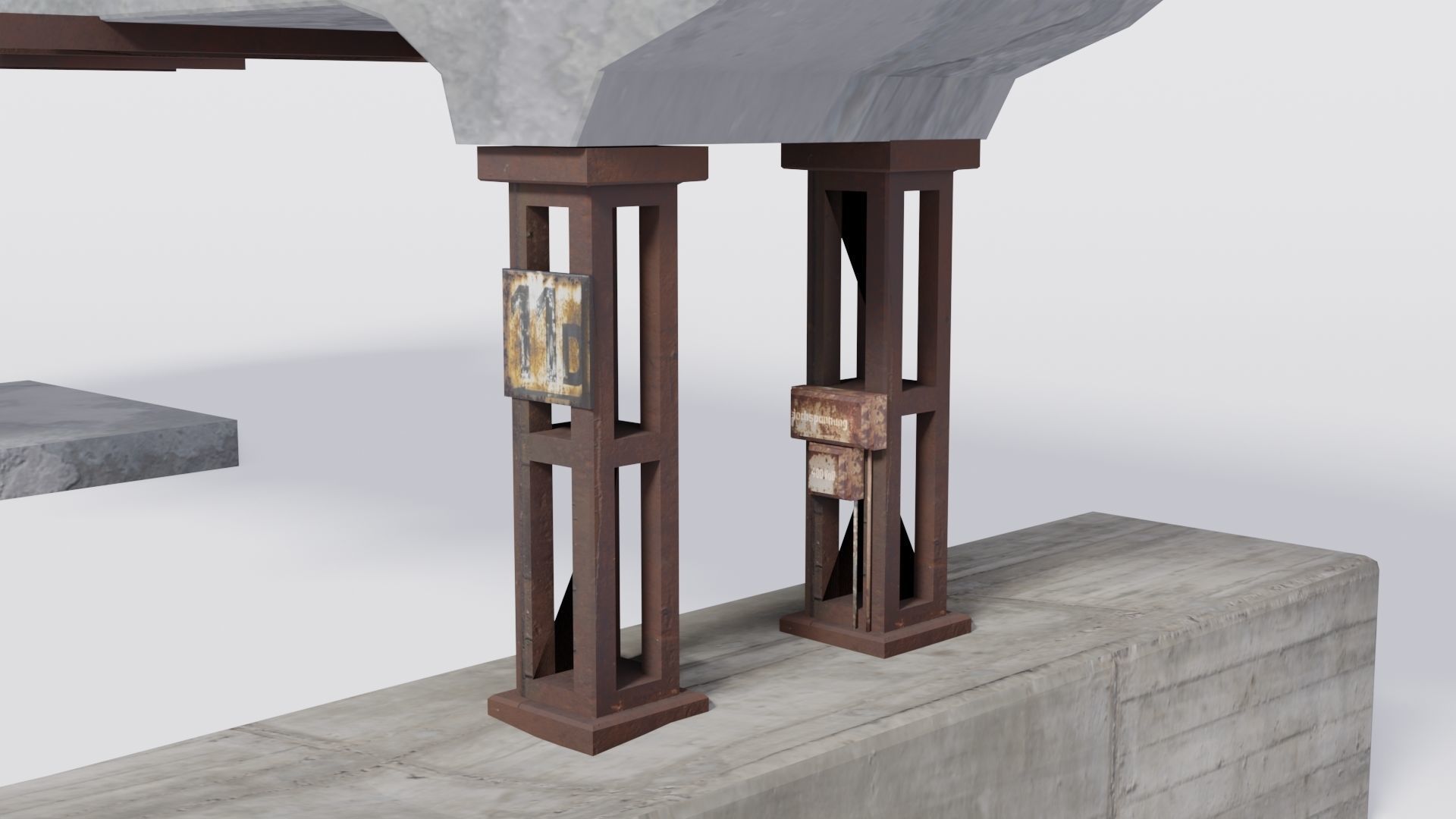 Gantry signal tower 3D model | CGTrader