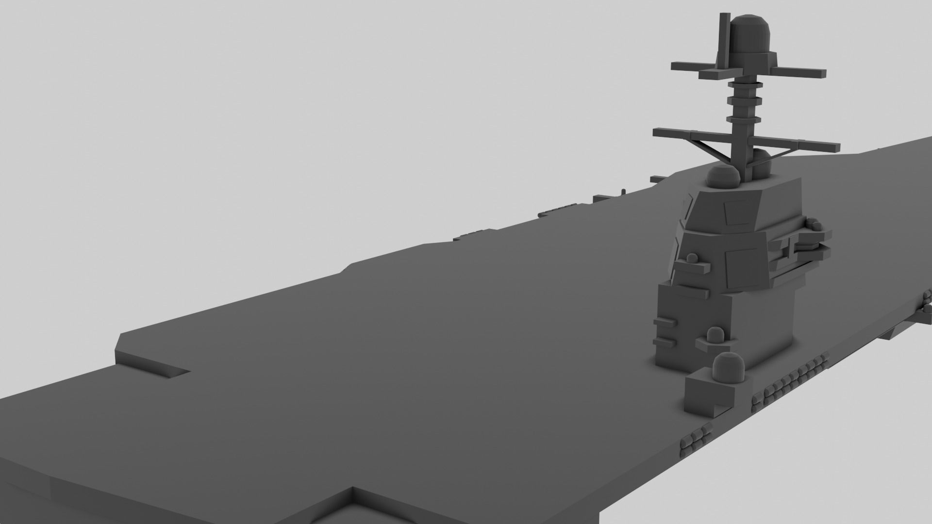 USS Gerald R Ford - Model for small scale printing 3D model 3D ...