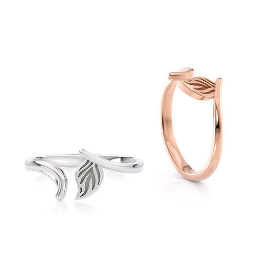 Leaf ring R 0338 printable 3d model 3D model 3D printable | CGTrader