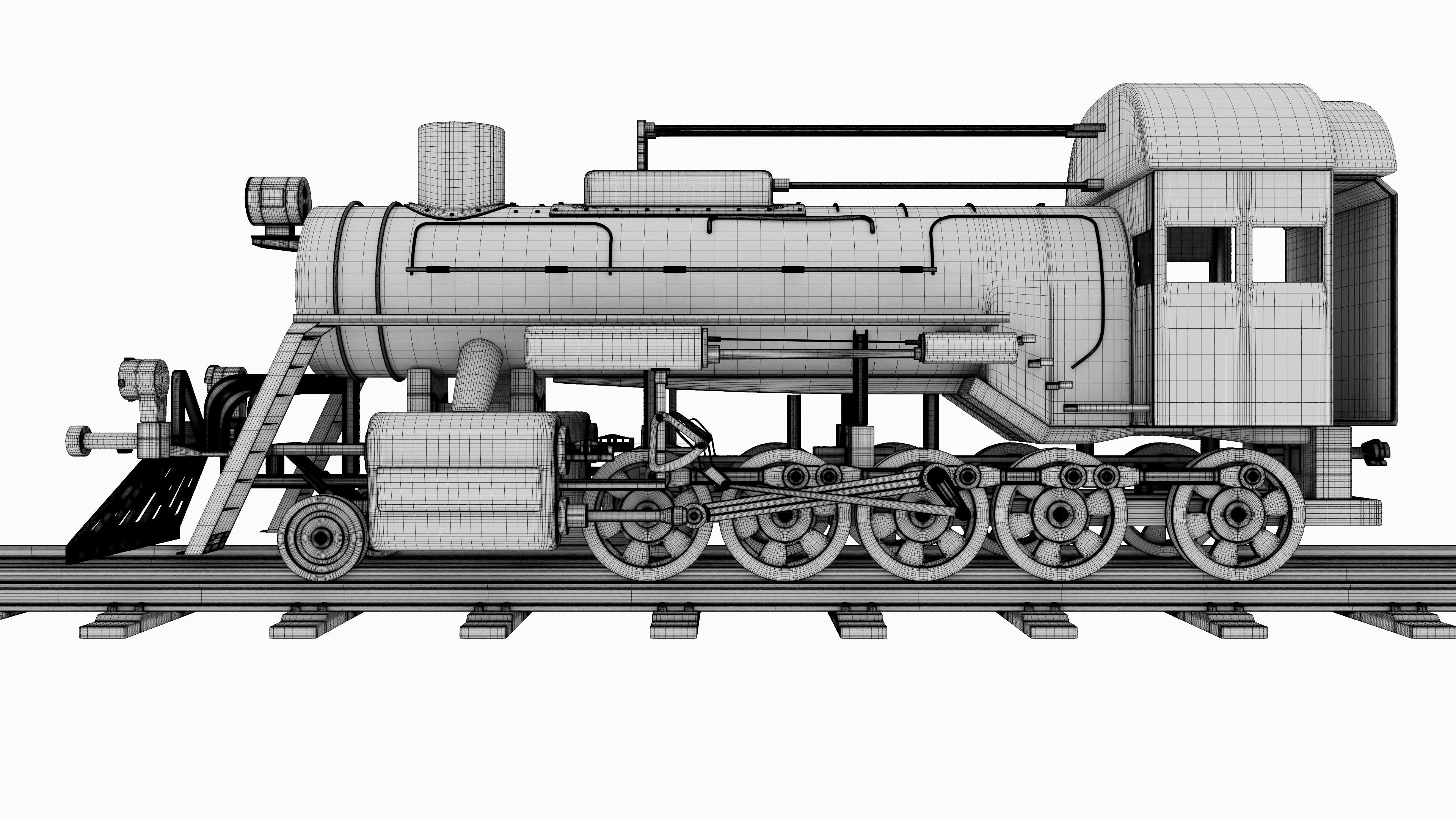 Old Train 3D model | CGTrader