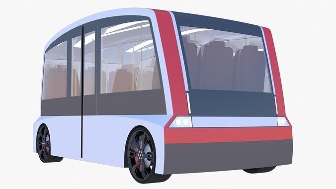 Shuttle minibus concept 3D model | CGTrader