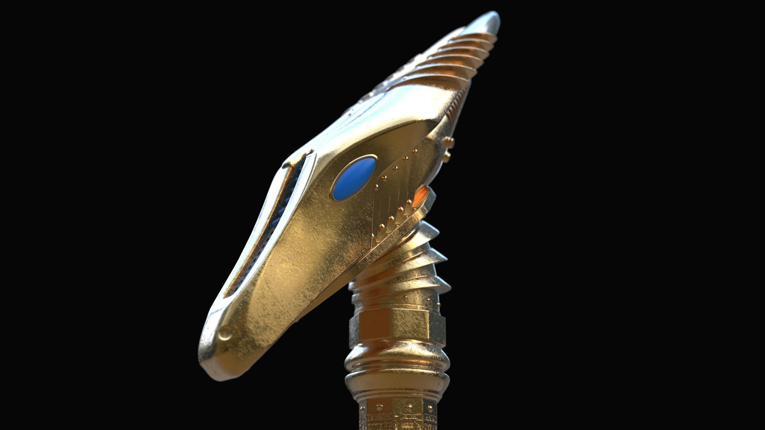 The staff of Anubis 3D model | CGTrader