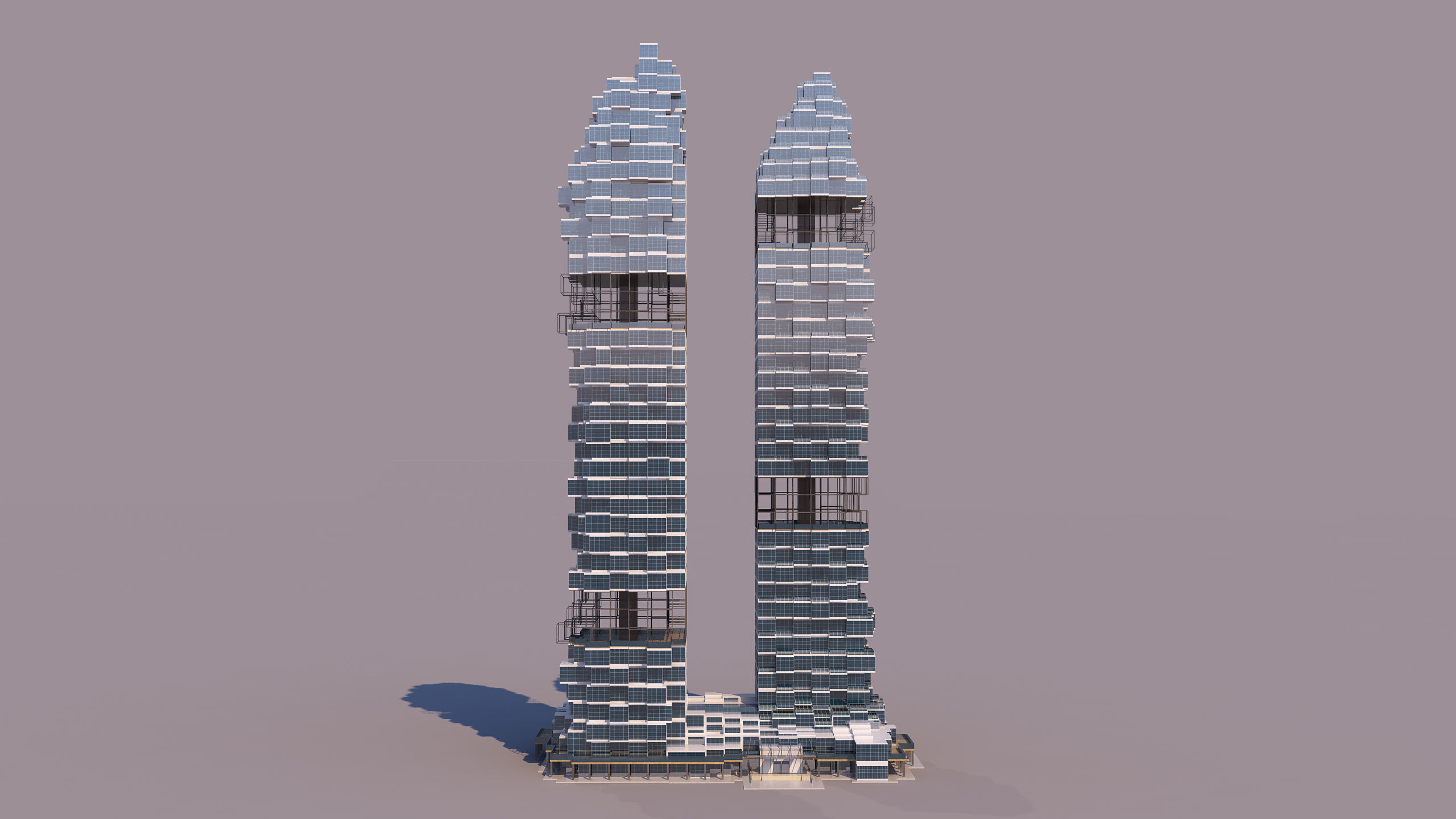 0182 - Skyscraper Architecture 3D Project - 2D Drawings 3D model | CGTrader