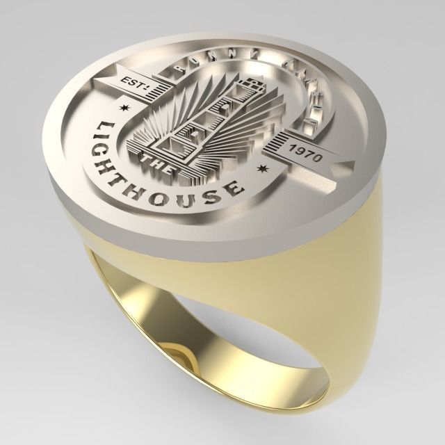 logo rings 3D model 3D printable | CGTrader