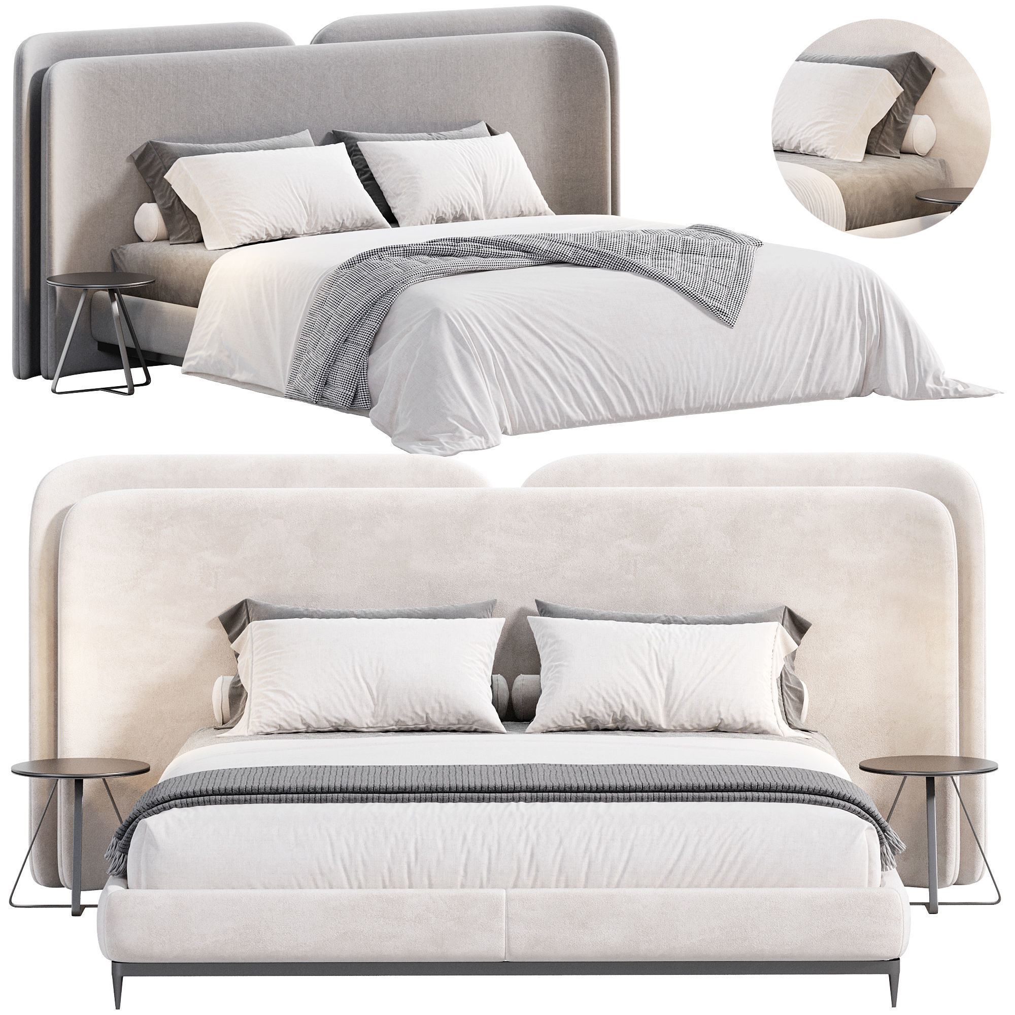 Valletta bed 3D model | CGTrader