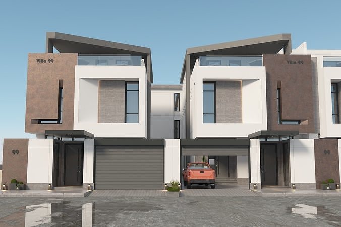 Private Residential Villas Complex 3D model | CGTrader