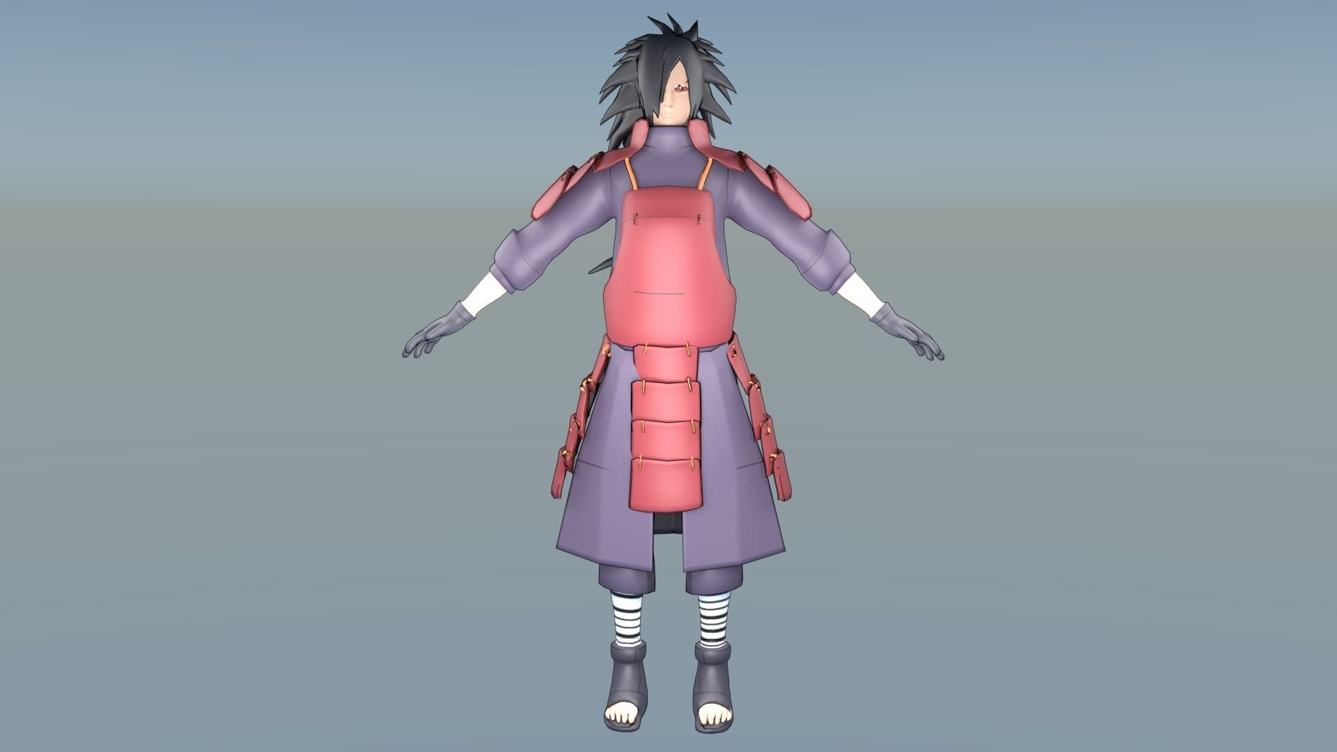 3D model Madara Uchiha Anime Manga Fantasy Character rigged Animated VR ...