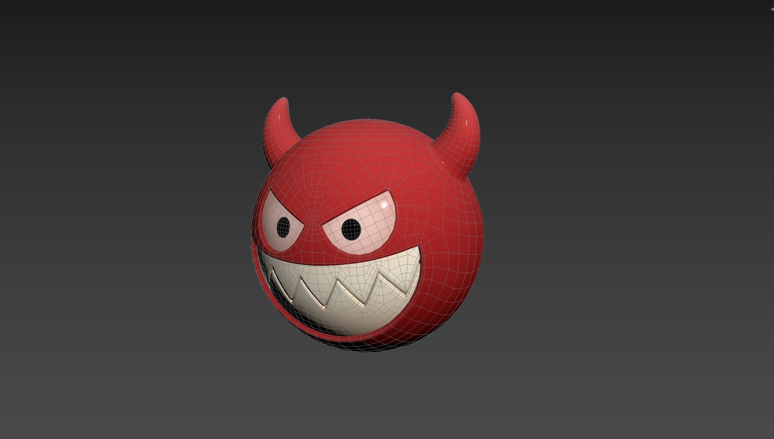 Character241 Devil Face 3D model | CGTrader