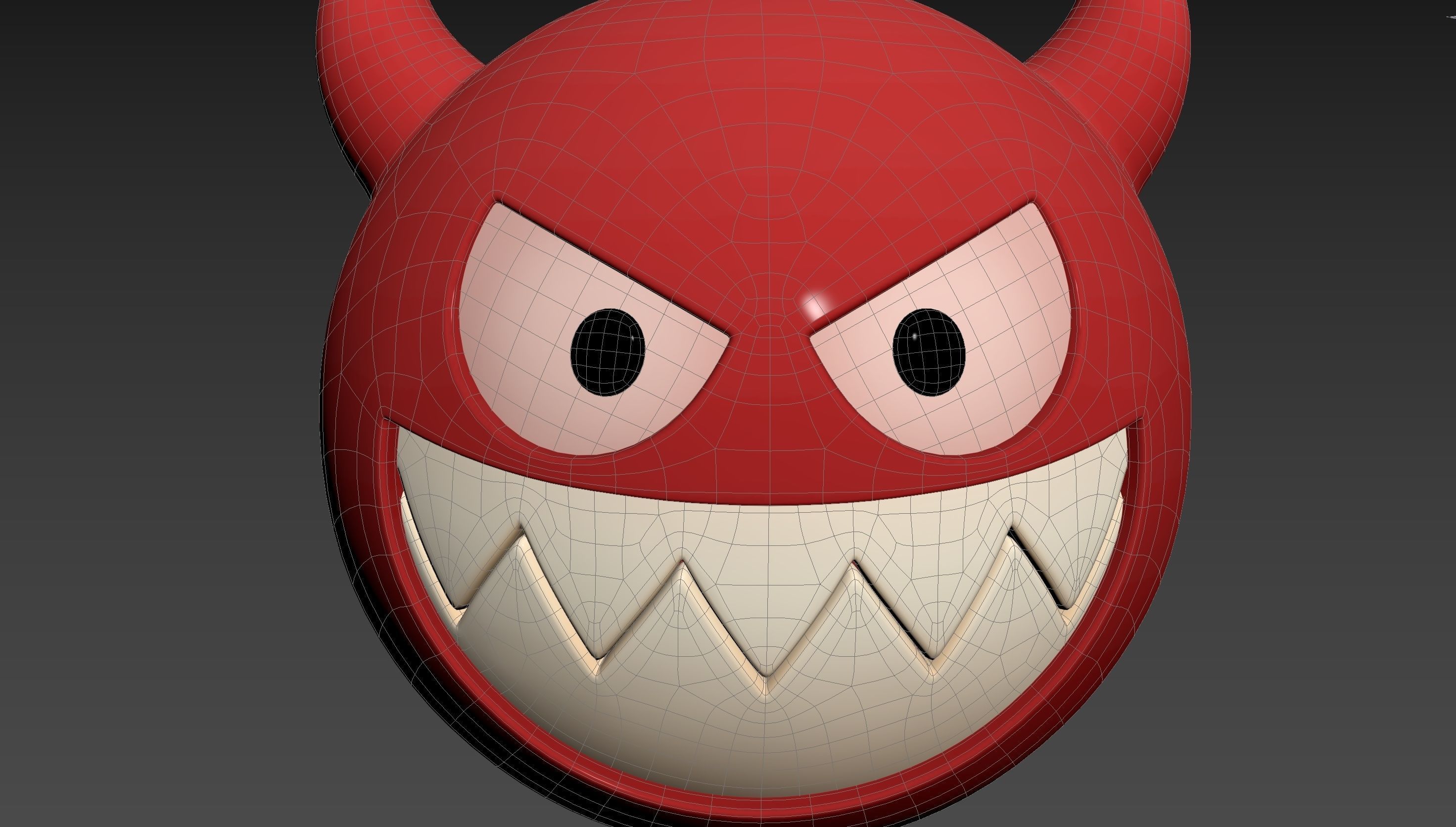 Character241 Devil Face 3D model | CGTrader