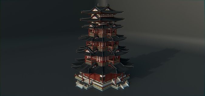 Pagoda 3D model | CGTrader