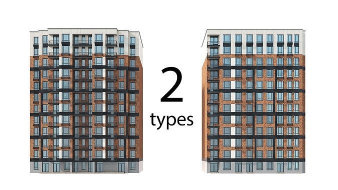 Collection Residential Building 005 3D model | CGTrader