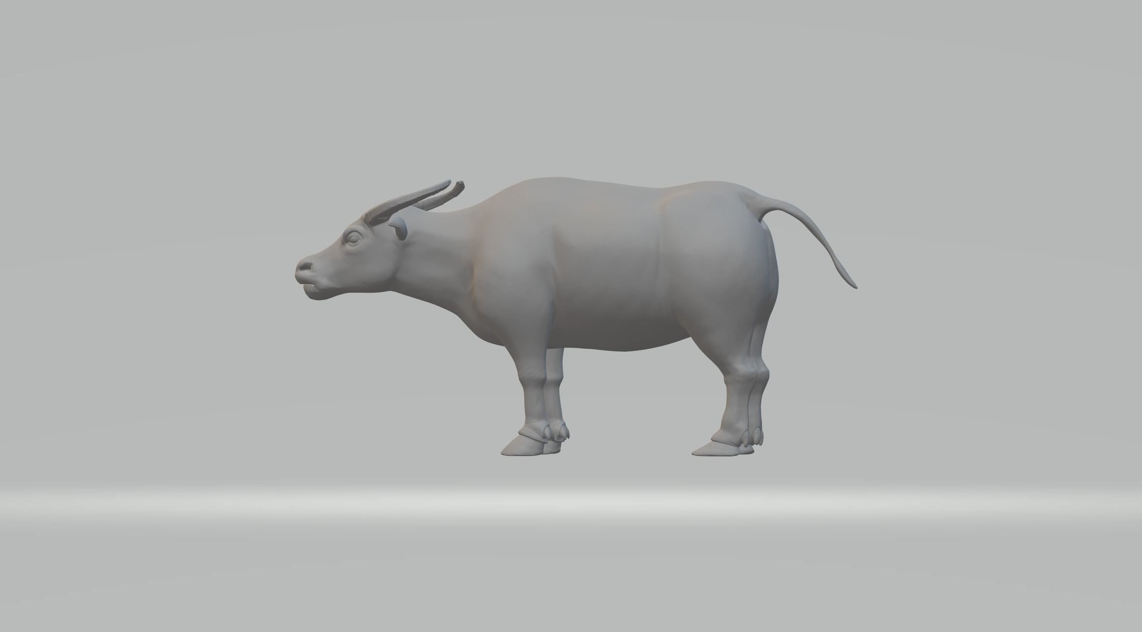 Water Buffalo 3D model 3D printable | CGTrader
