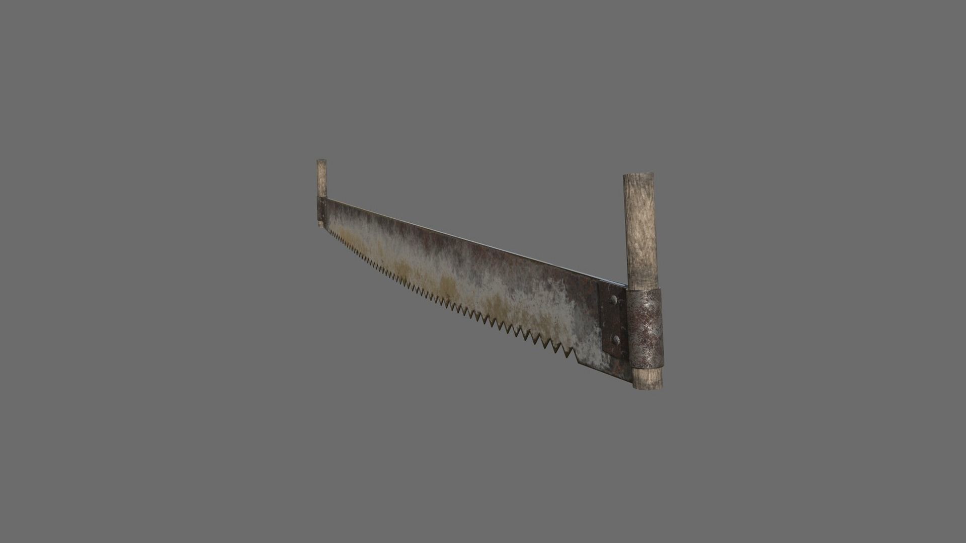 3D model Two-man crosscut saw VR / AR / low-poly | CGTrader