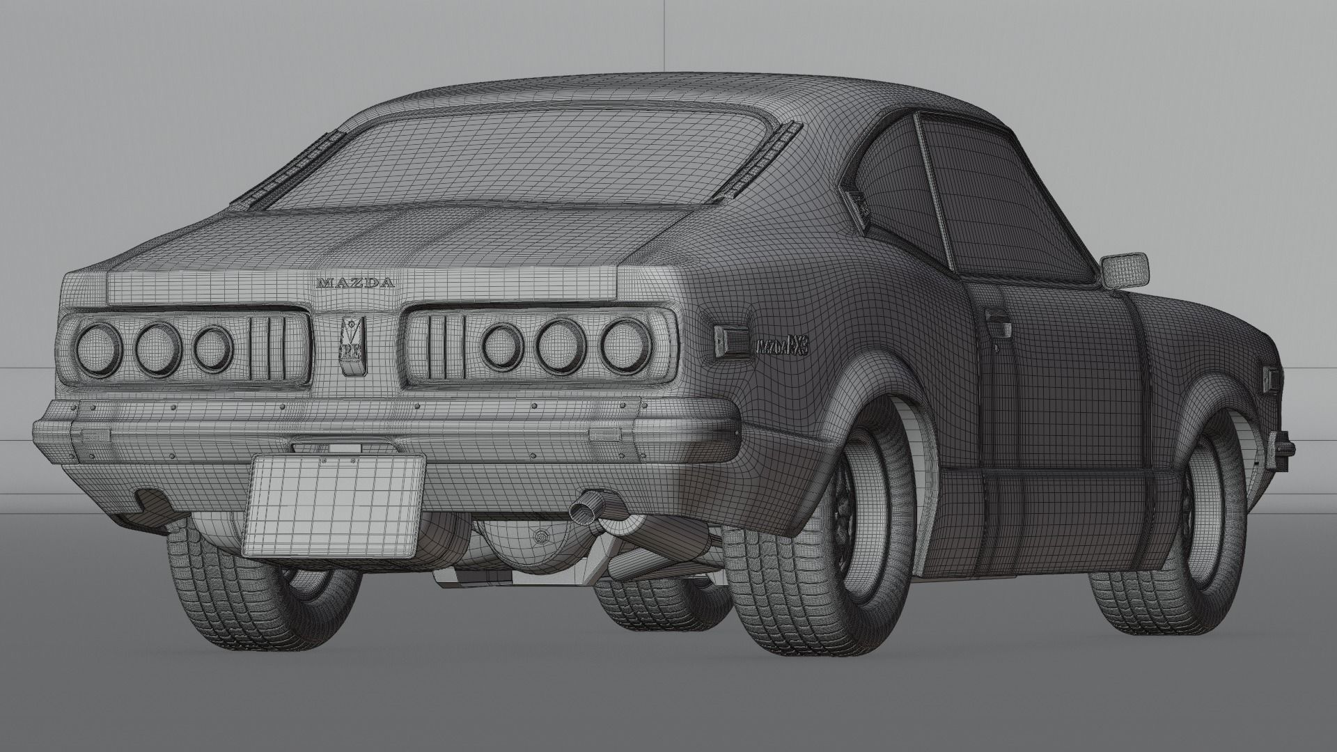 Mazda Rx3 Car Model 3D model | CGTrader