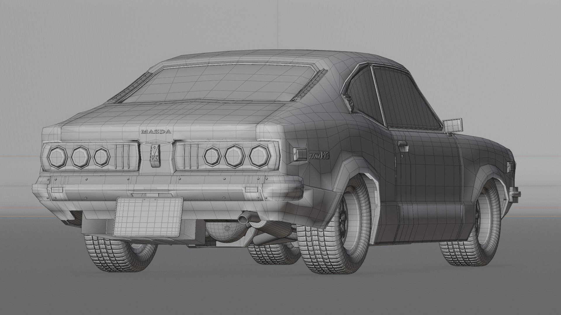 Mazda Rx3 Car Model 3D model | CGTrader