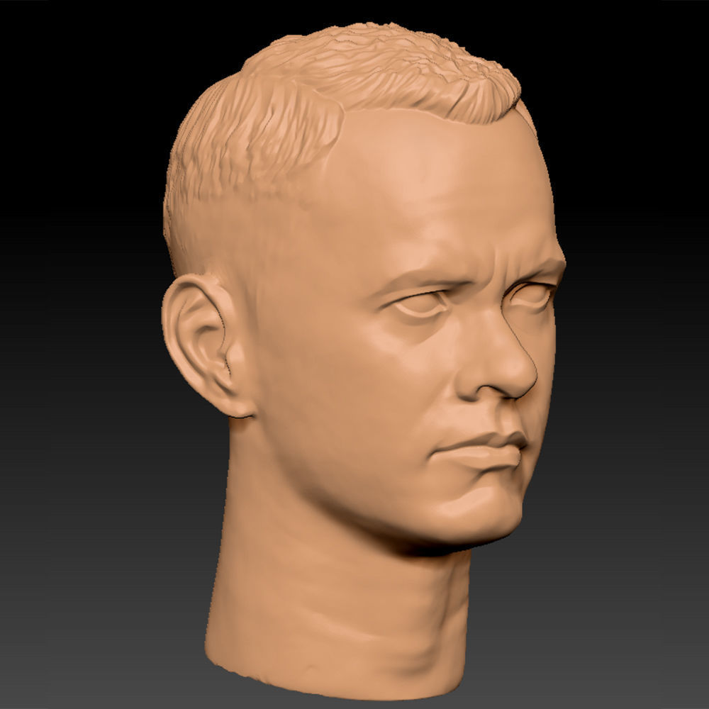 The Forrest Gump Tom Hanks Head sculpture 3D print model 3D model 3D ...