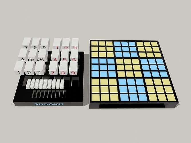 SUDOKU 3D model | CGTrader