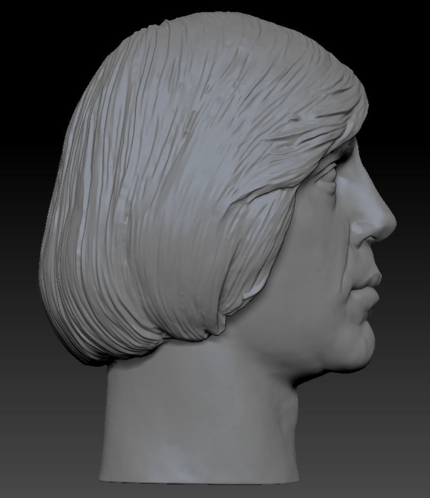 Anton Chigurh Javier Bardem Head sculpture 3D print model 3D model 3D ...