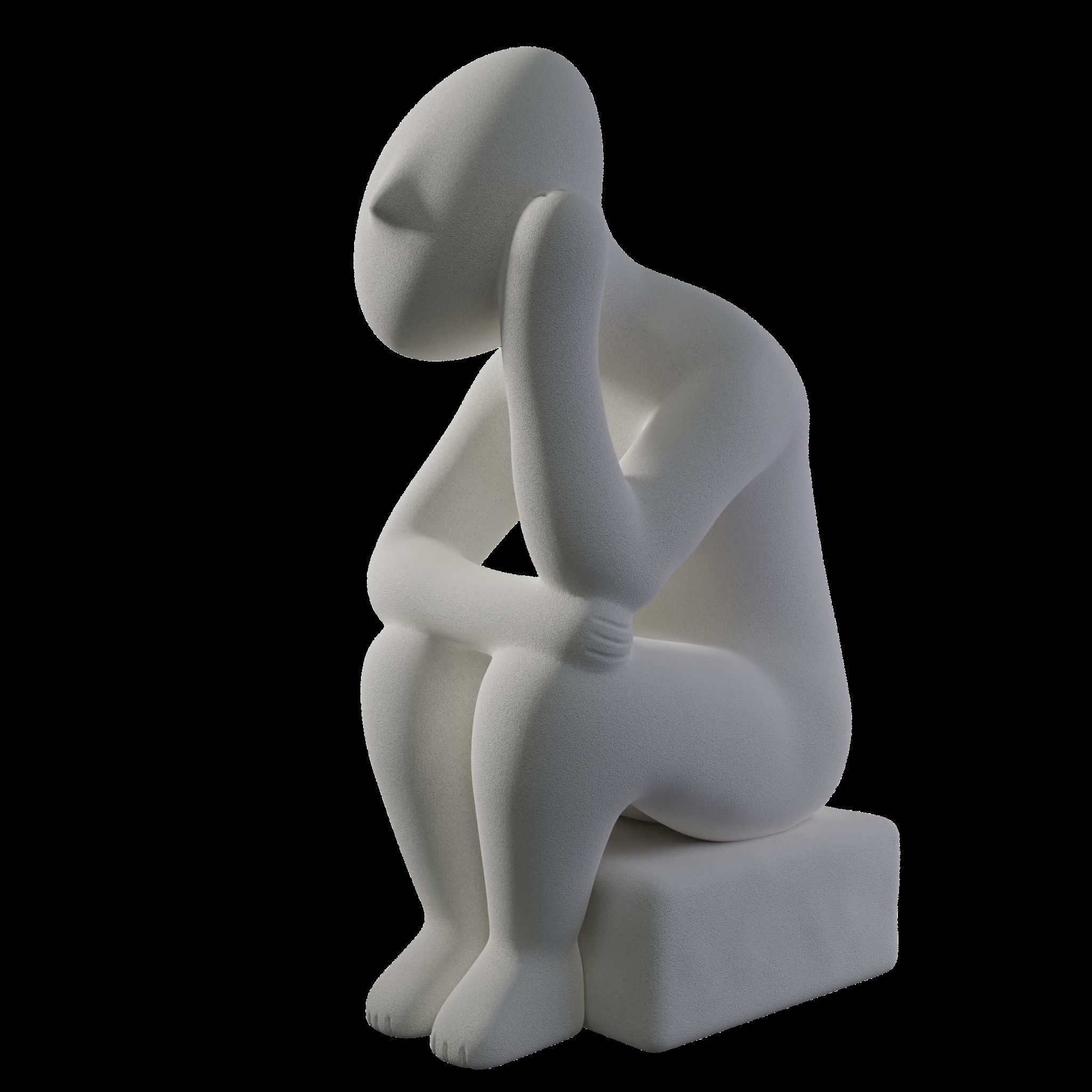 Cycladic Thinking Man 3D model 3D printable | CGTrader