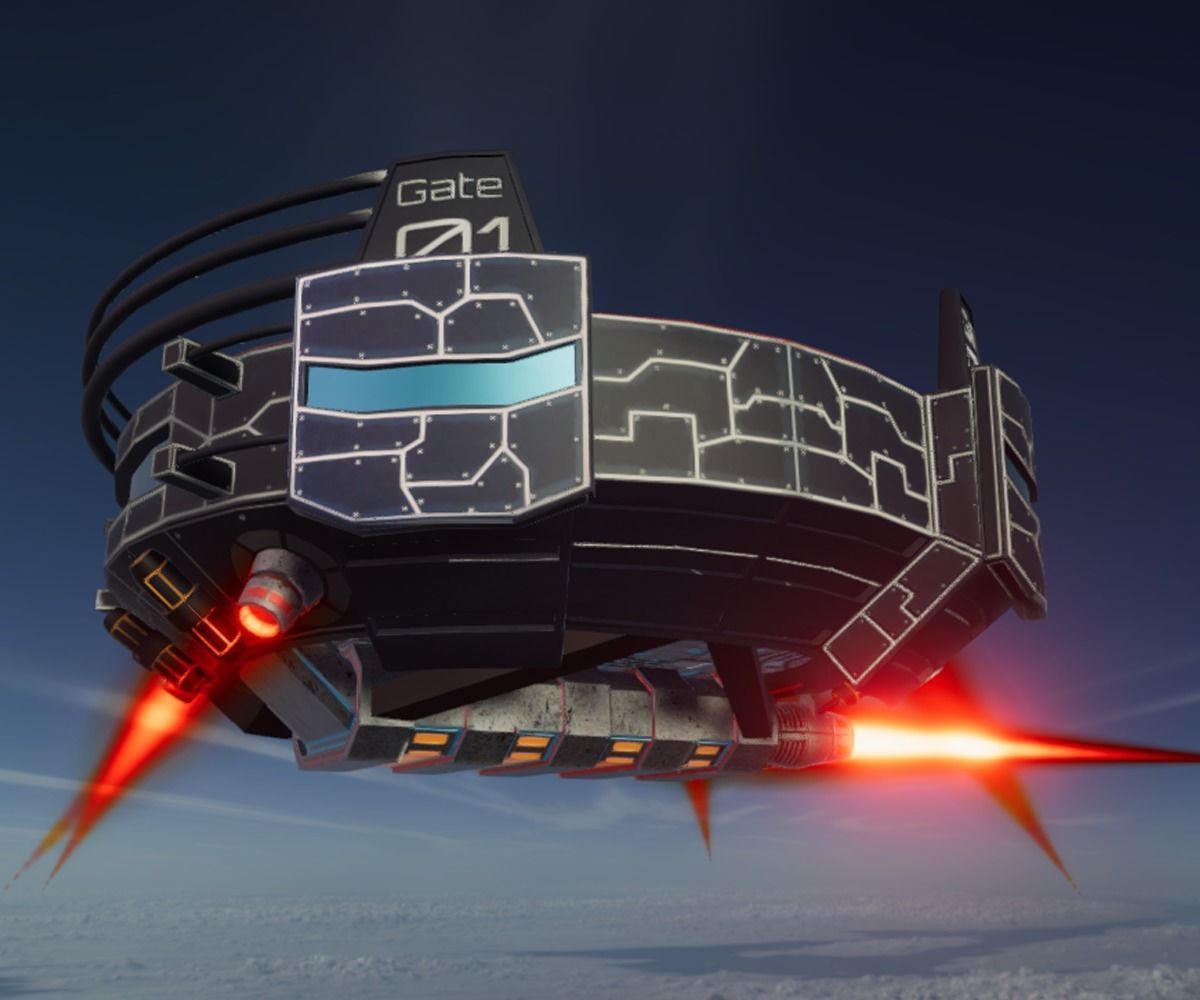 3D model 3D Sci-Fi Industrial Float Platform VR / AR / low-poly | CGTrader