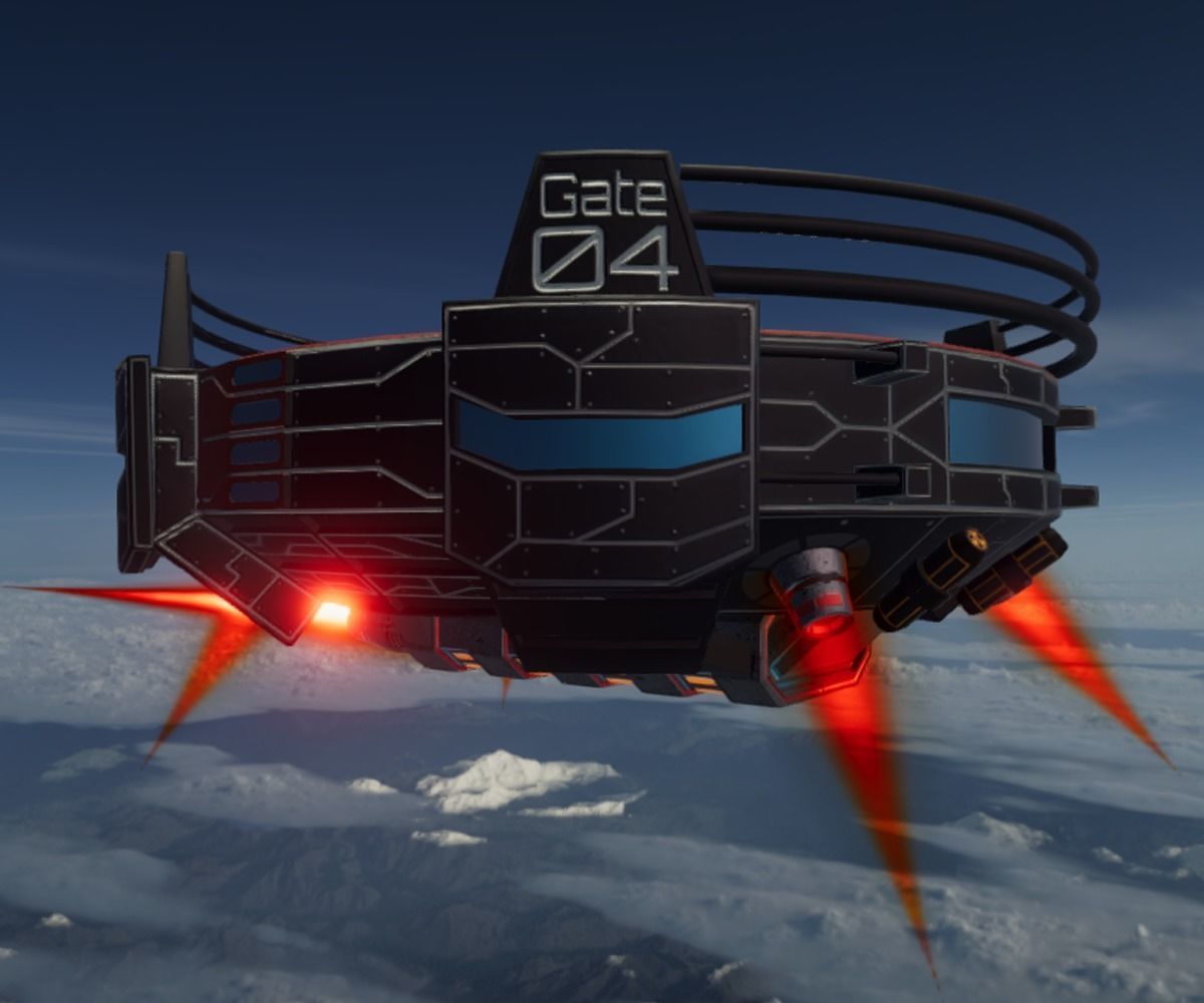 3D model 3D Sci-Fi Industrial Float Platform VR / AR / low-poly | CGTrader