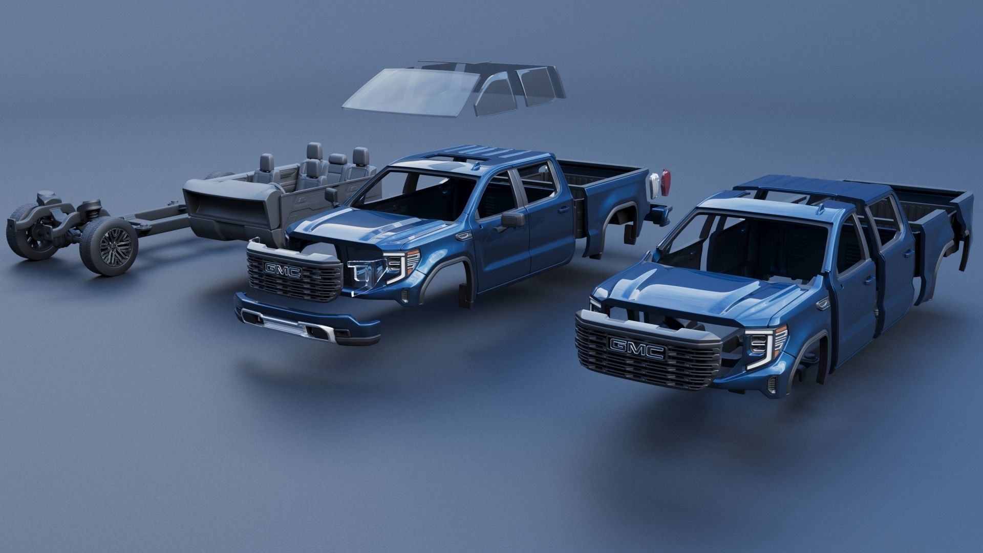 GMC Sierra 1500 - 2023 3D model 3D printable | CGTrader