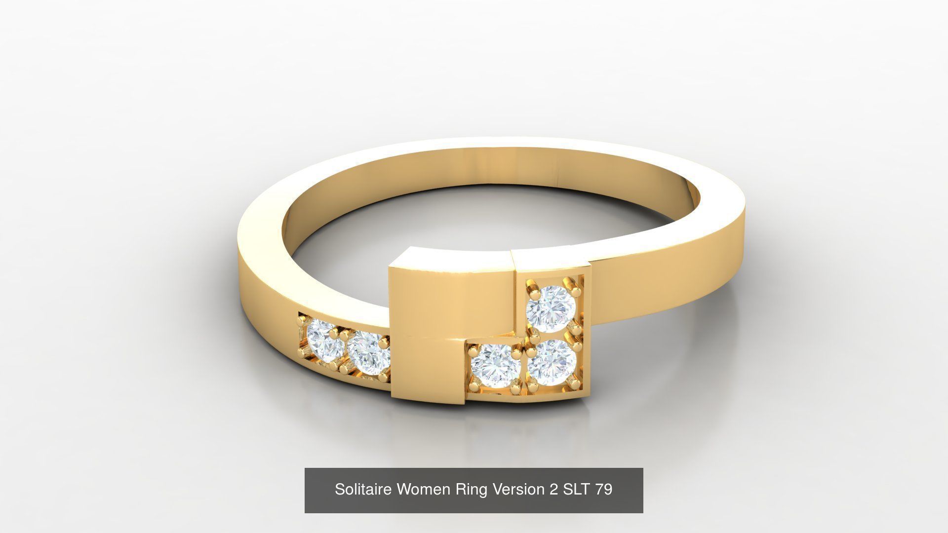Bulk Sell 100 Solitaire Women Ring Version 2 3D Model Collection | CGTrader