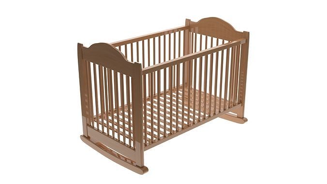 3D model Crib Low-Poly VR / AR / low-poly | CGTrader